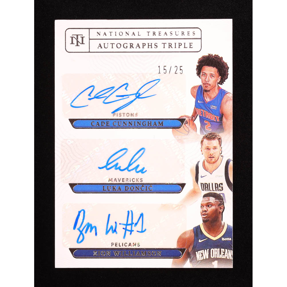 Luka Doncic / Zion Williamson / Cade Cunningham 2021-22 National ...