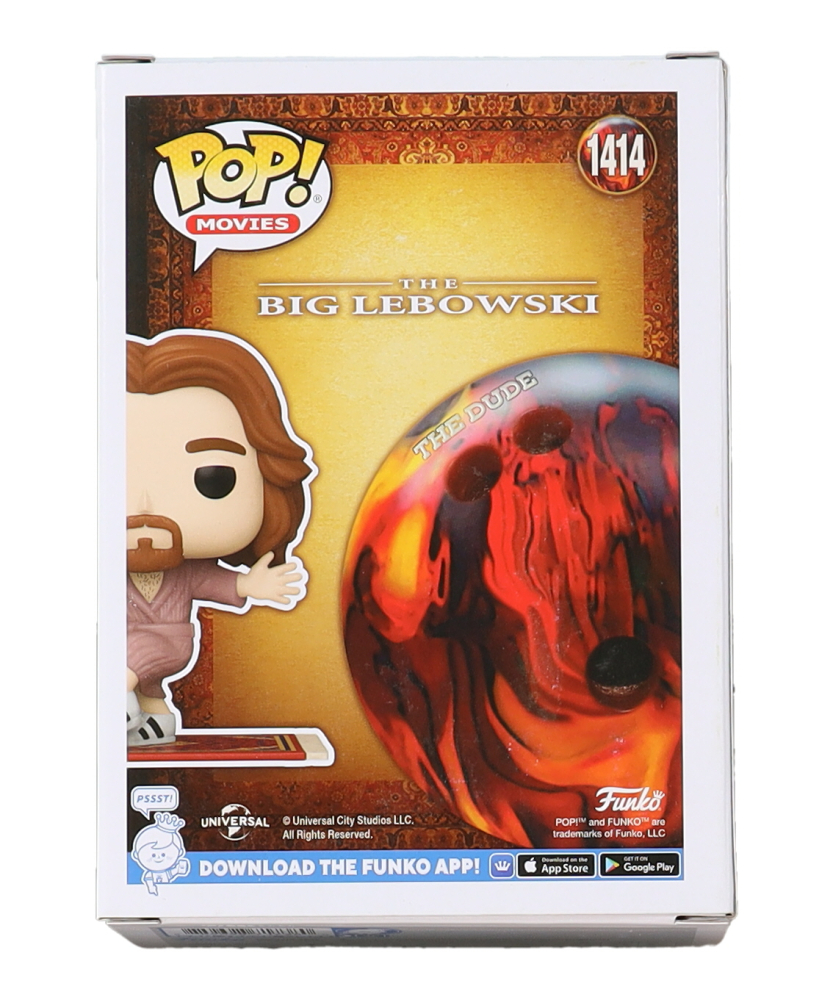 Jeff Bridges Signed "The Big Lebowski" #1414 The Dude Funko Pop! Vinyl ...