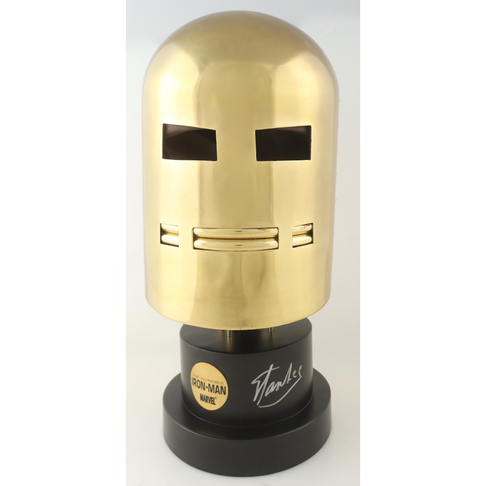 Stan Lee Signed "The Invincible Iron-Man" Helmet Display Stand with LE ...