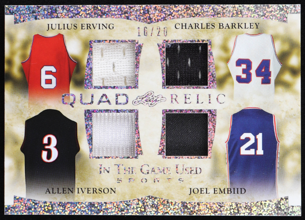 Julius Erving / Charles Barkley / Allen Iverson / Joel Embiid 2022 ITG ...