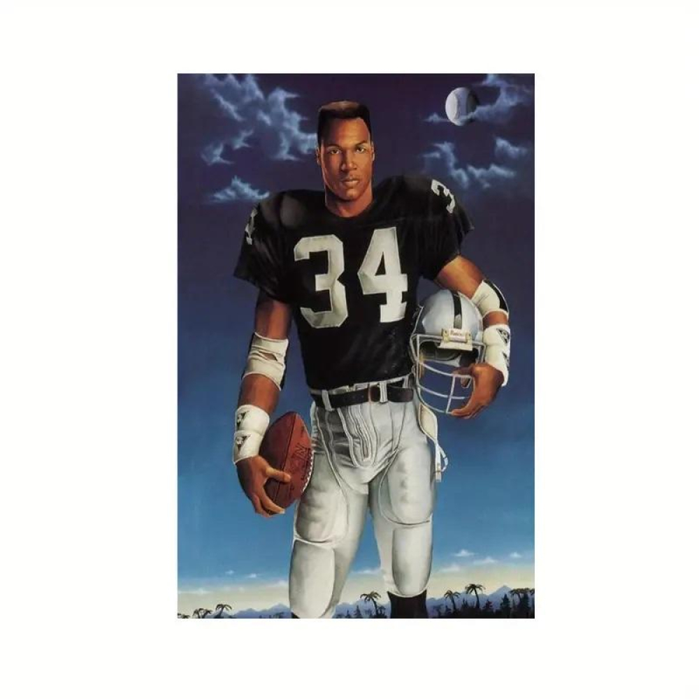 Bo Jackson Raiders 12x18 Photo On Rolled Canvas | Pristine Auction