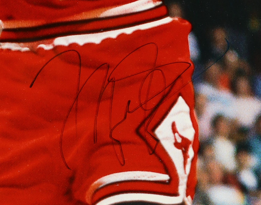 Michael Jordan Signed Bulls Custom Framed Photo (JSA Hologram) | Pristine Auction