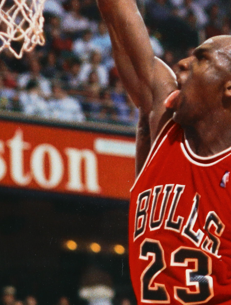 Michael Jordan Signed Bulls Custom Framed Photo (JSA Hologram) | Pristine Auction