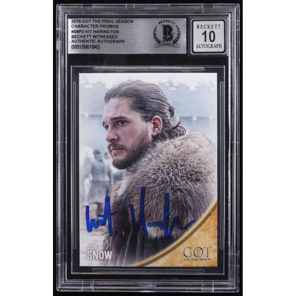 Kit Harington Signed 2019 Game of Thrones The Final Season Character ...