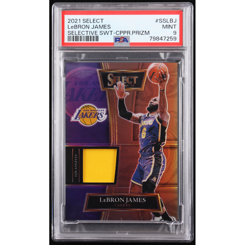 LeBron James 2021-22 Select Selective Swatches Prizms Copper #35 #31/49 ...