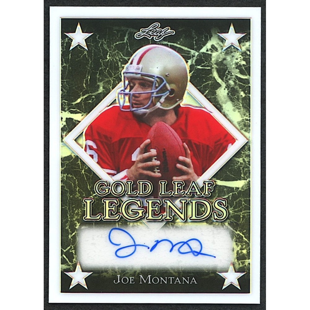 Joe Montana 2024 Leaf Legacy Collection "Gold Leaf Legends" #GLL-JM2 ...