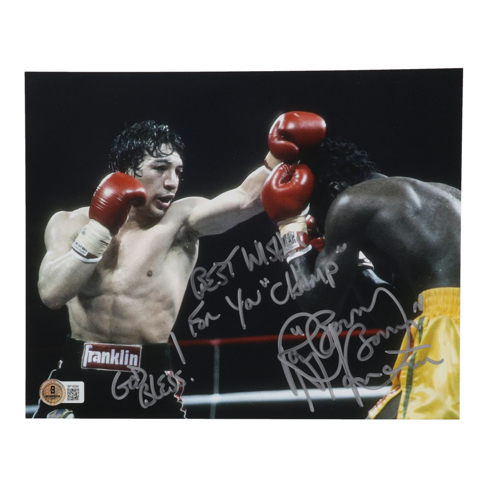 Ray "Boom Boom" Mancini Signed 8x10 Photo Inscribed "Best Wishes For ...