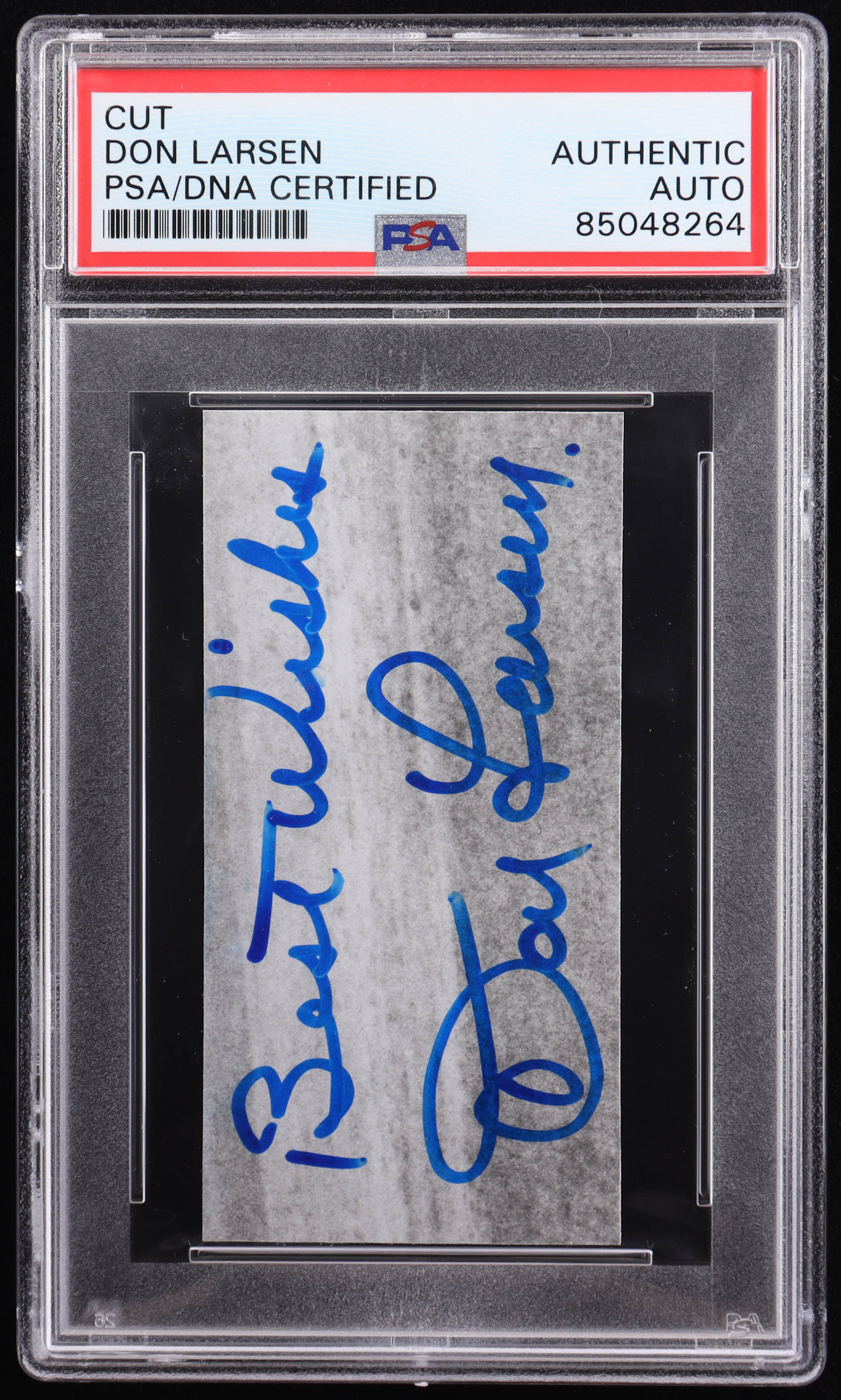 Don Larsen Signed Cut Inscribed "Best Wishes" (PSA) | Pristine Auction