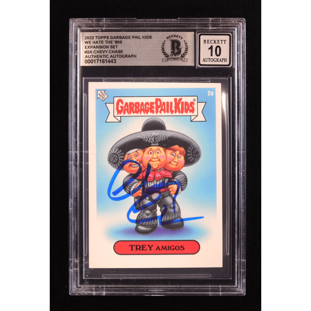 Chevy Chase Signed 2022 Topps Garbage Pail Kids We Hate the '80s ...
