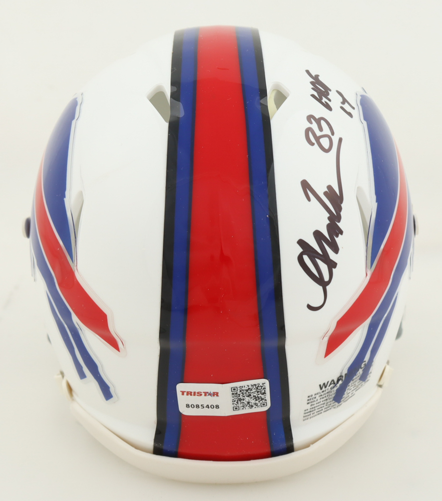 Andre Reed Signed Bills Speed Mini Helmet Inscribed "HOF 14" (Tristar ...