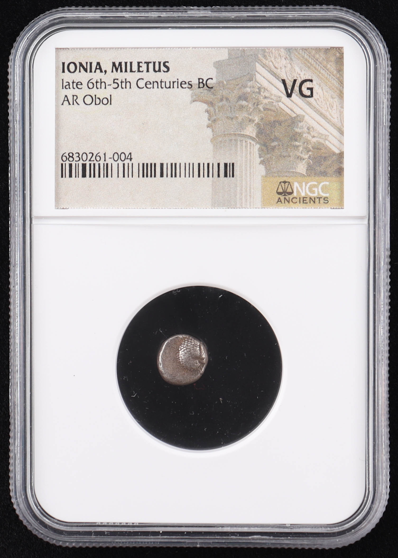 Ionia, Miletus - Late 6th-5th Centuries BC Ancient Coin - AR Obol (NGC ...