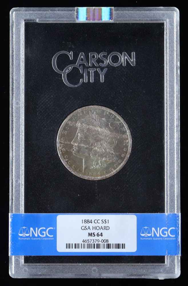 1884-CC Morgan Silver $1 Dollar - Carson City - GSA Hoard (NGC MS64) | Pristine Auction