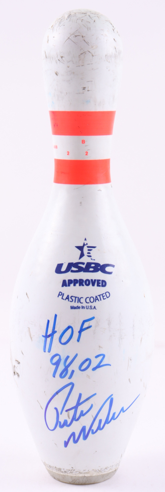Pete Weber Signed Bowling Pin Inscribed "HOF 98, 02" (JSA) | Pristine ...