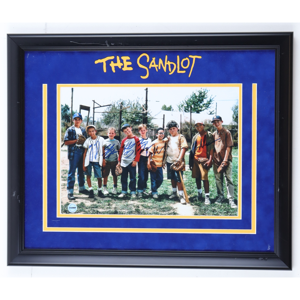 "The Sandlot" Custom Framed Photo Cast-Signed by (6) with Tom Guiry ...