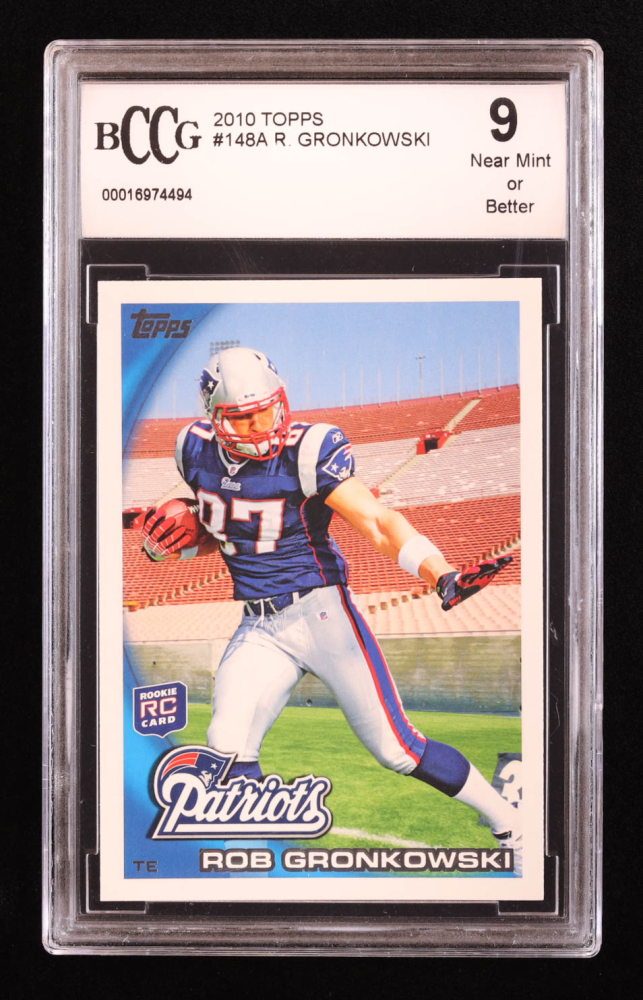 Rob Gronkowski 2010 Topps #148A RC (BCCG 9) | Pristine Auction
