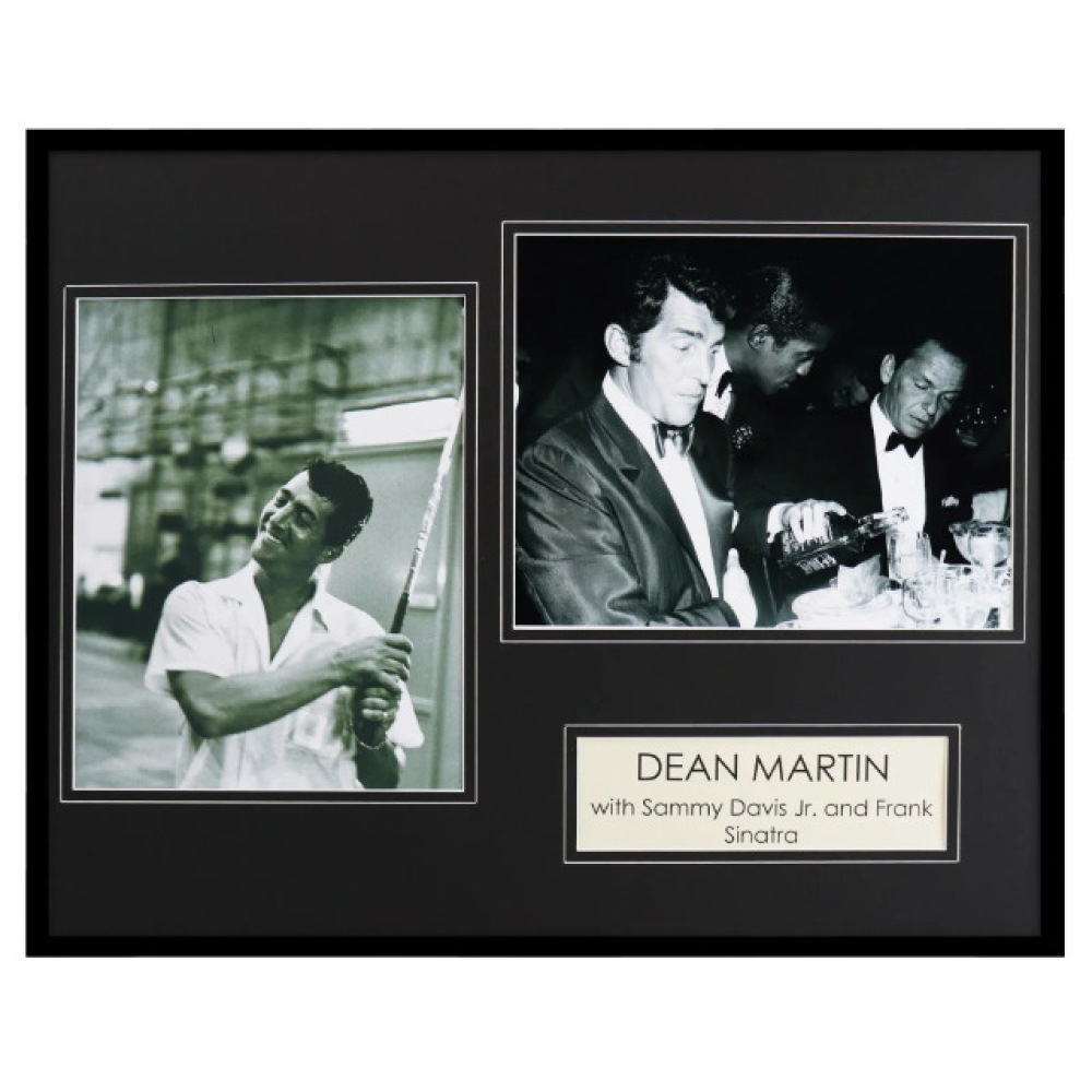 Dean Martin, Sammy Davis Jr. & Frank Sinatra Custom Framed Photo ...