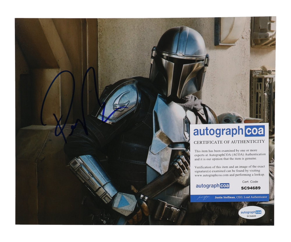 Pedro Pascal Signed "The Mandalorian" 8x10 Photo (ACOA) | Pristine Auction