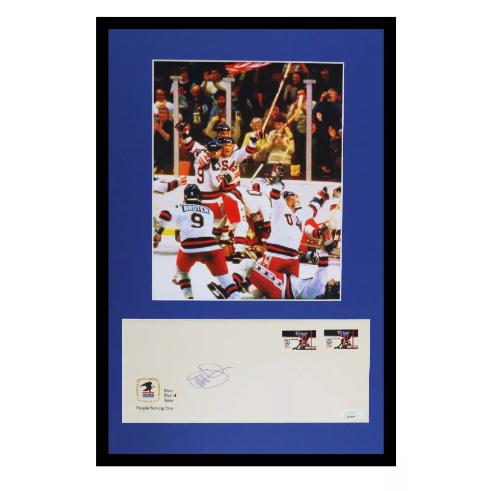 Al Michaels Signed Team USA "Miracle on Ice" Custom Framed Check ...
