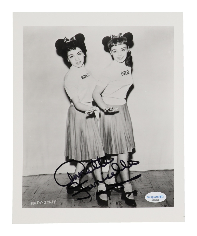 Annette Funicello Signed 8x10 Photo (ACOA) | Pristine Auction