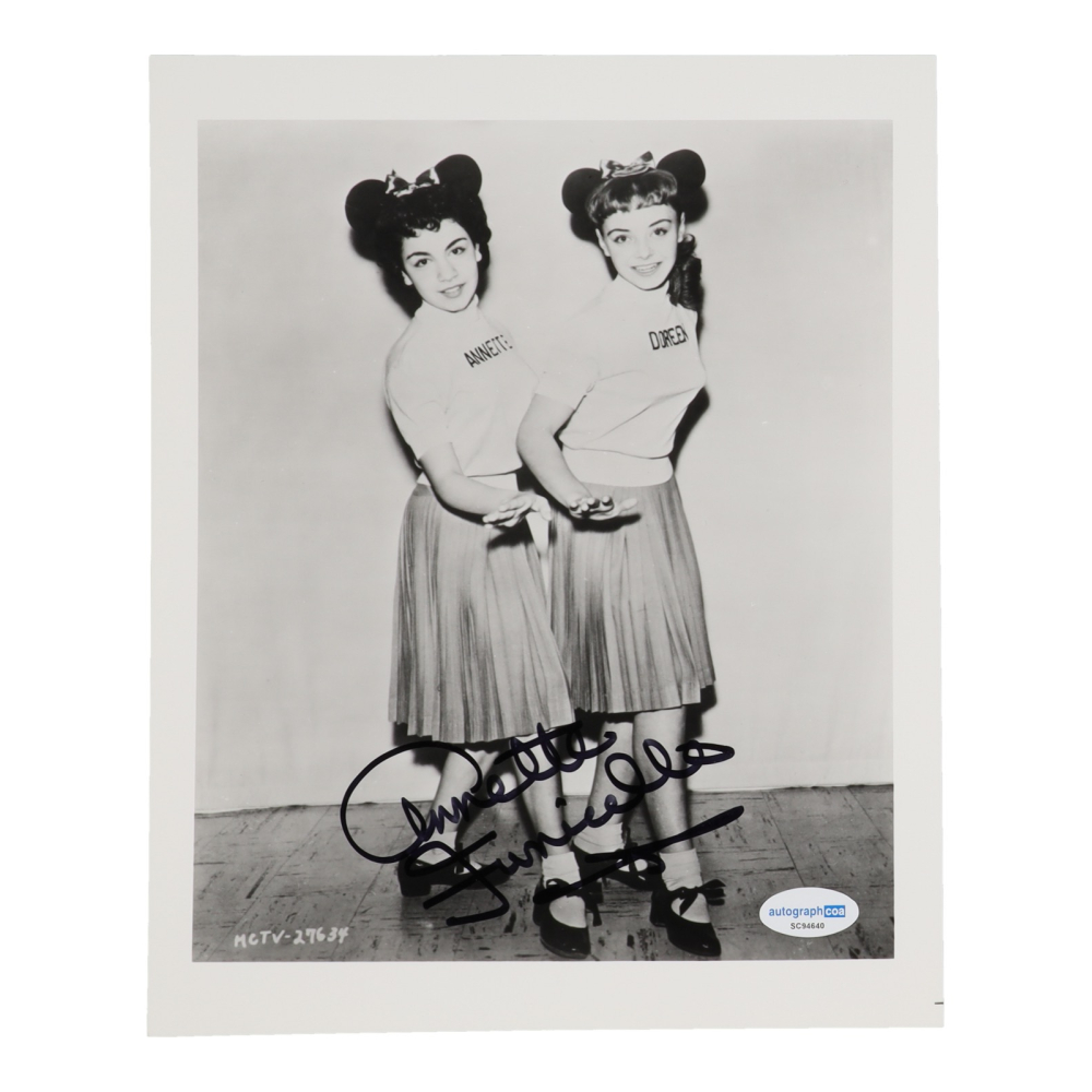Annette Funicello Signed 8x10 Photo (ACOA) | Pristine Auction