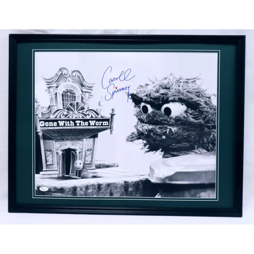 Caroll Spinney Signed "Sesame Street" Custom Framed Photo (JSA ...