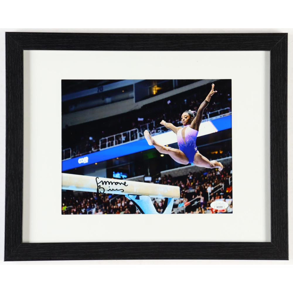 Simone Biles Signed Custom Framed Photo Display (JSA) | Pristine Auction