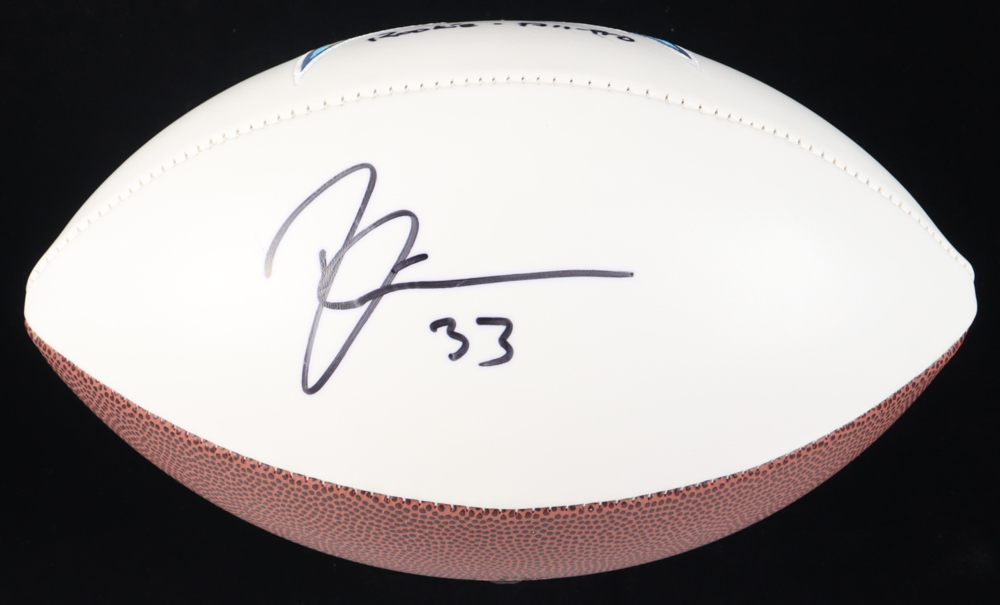 Derwin James Signed Chargers Logo Football Inscribed "Rookie All-Pro ...