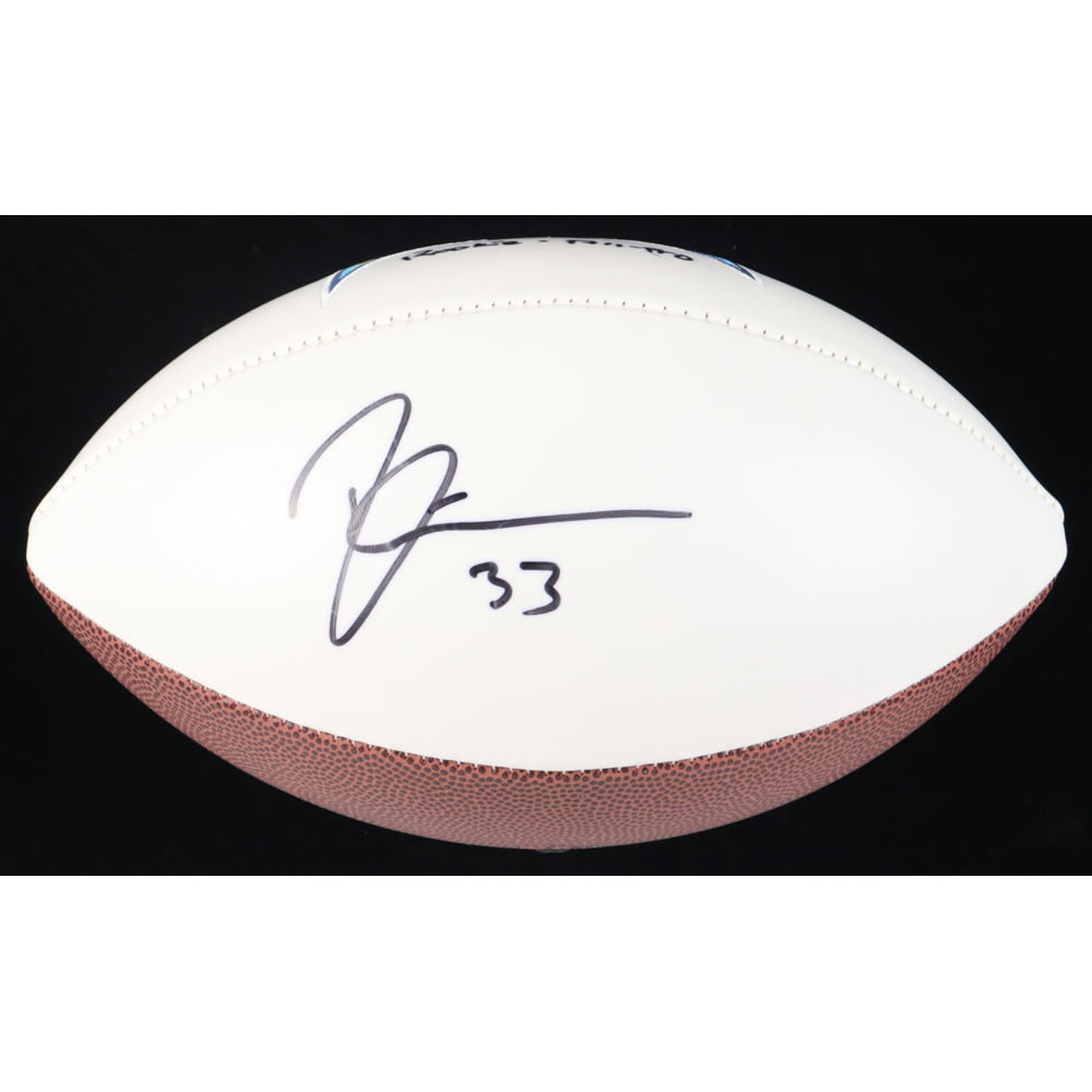 Derwin James Signed Chargers Logo Football Inscribed "Rookie All-Pro ...