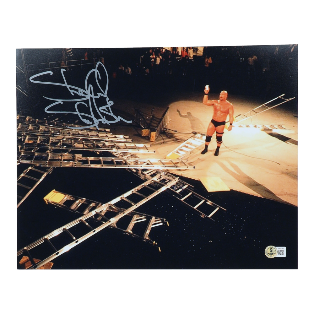 "Stone Cold" Steve Austin Signed WWE 11x14 Photo (Beckett) | Pristine ...