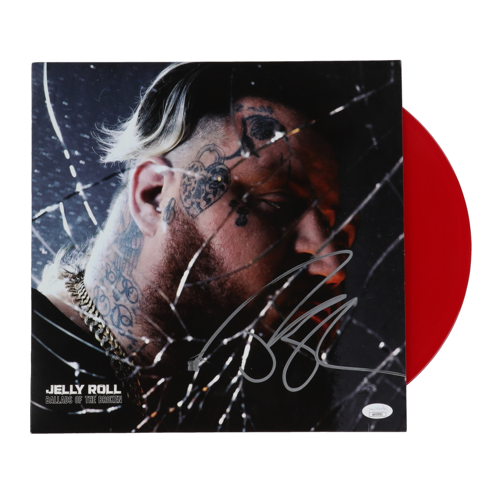 Jelly Roll Signed "Ballads of the Broken" Vinyl Record Album (JSA ...