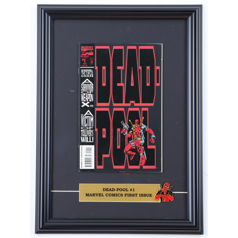 1993 "Deadpool" Issue #1 Marvel Custom Framed First Issue Comic Book ...