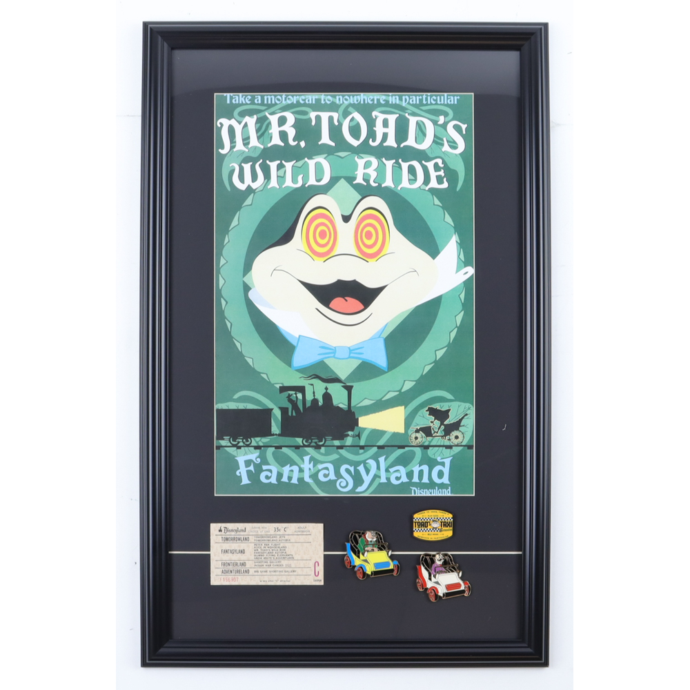 Disneyland "Mr. Toad's Wild Ride" Fantasyland Custom Framed Poster ...