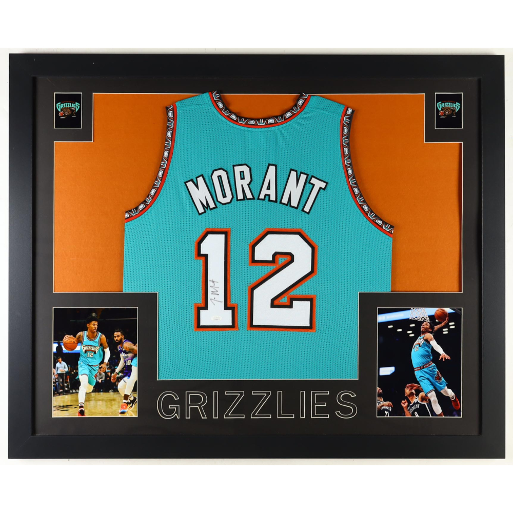 Ja Morant Signed Custom Framed Jersey Display (JSA) | Pristine Auction