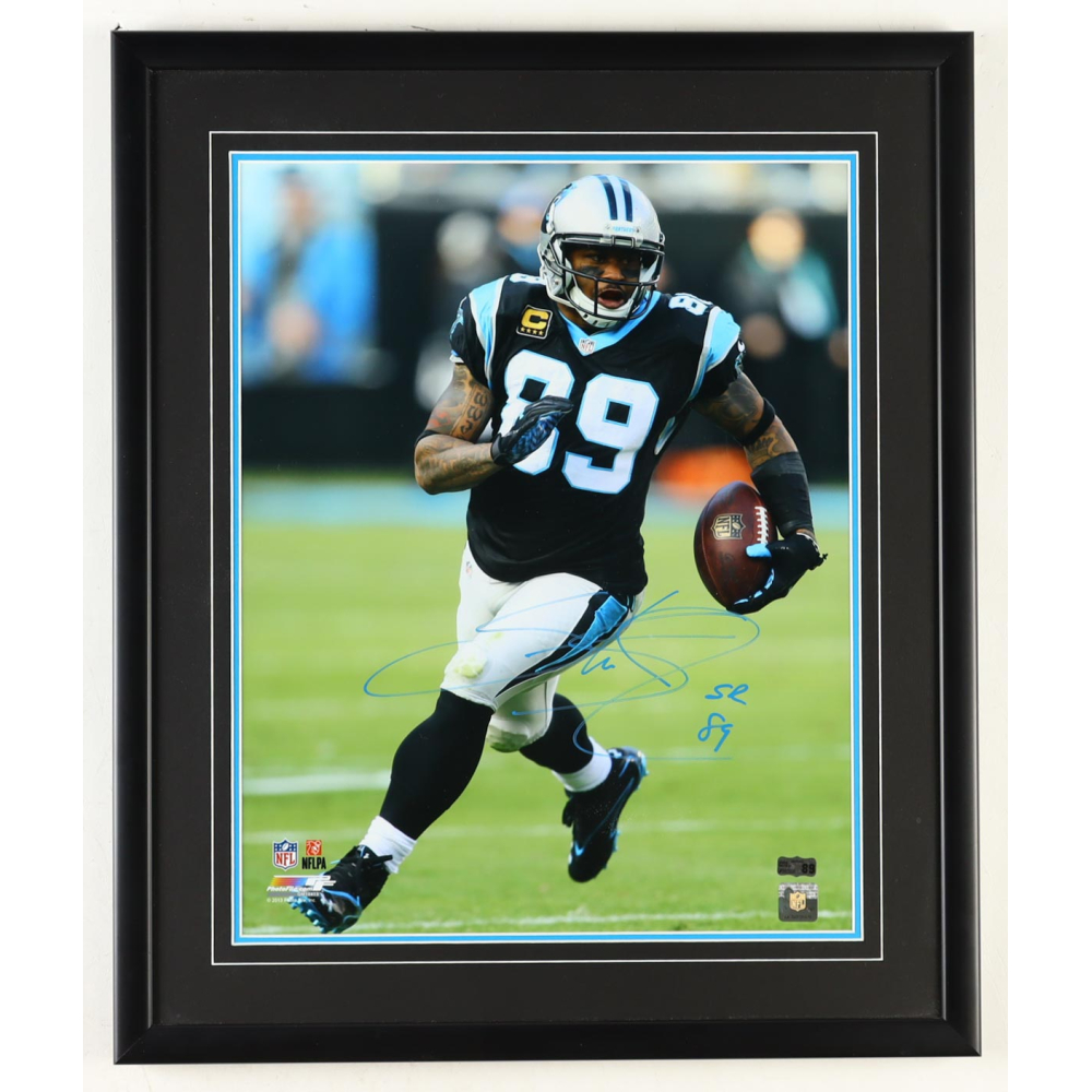 Steve Smith Sr. Signed Panthers Custom Framed Photo Display (Smith Sr ...
