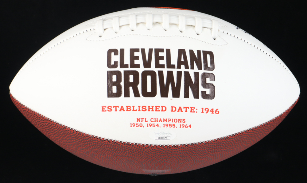 Ernest Byner Signed Browns Logo Football (JSA) | Pristine Auction
