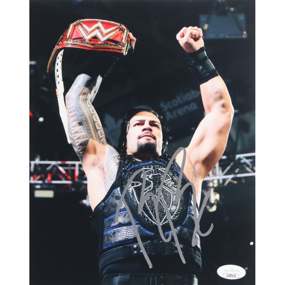Roman Reigns Signed WWE 8x10 Photo (JSA) | Pristine Auction