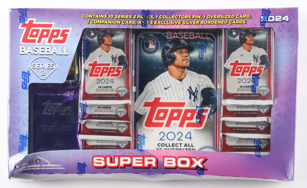 2024 Topps Series 2 Baseball Super Box with (10) Packs | Pristine Auction