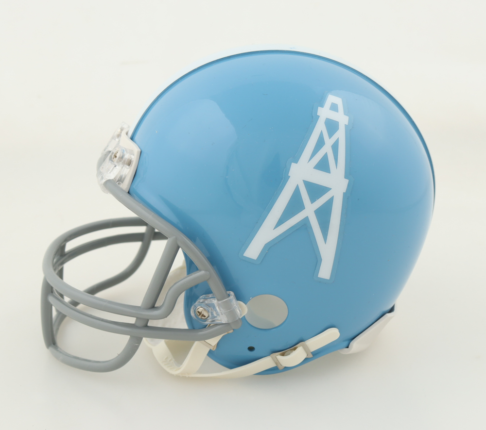 Chris Johnson Signed Oilers Throwback Mini Helmet (Beckett) | Pristine ...