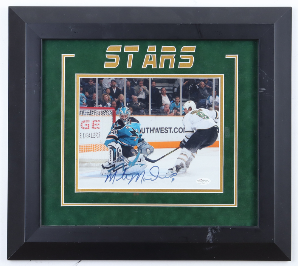 Mike Modano Signed Stars Custom Framed Photo Display (JSA) | Pristine ...