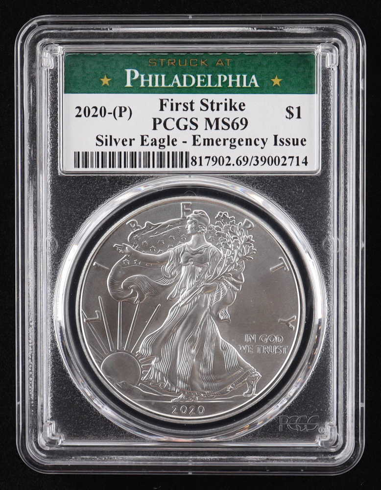 2020-(P) American Silver Eagle - First Strike - Emergency Issue ...