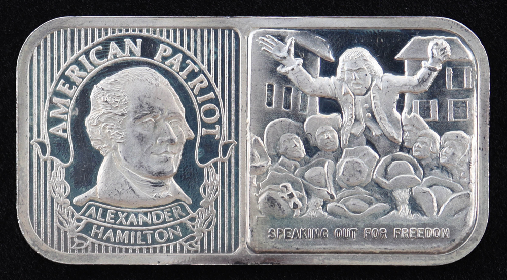 American Patriot: Alexander Hamilton - The Silver Mint 20 grams .999 ...