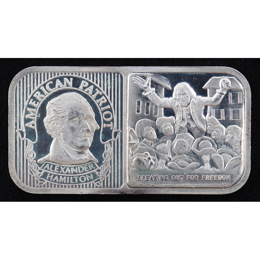 American Patriot: Alexander Hamilton - The Silver Mint 20 grams .999 ...