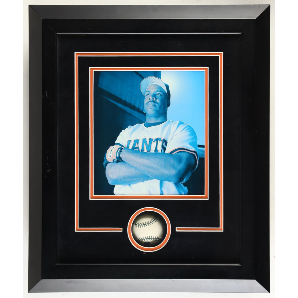 Barry Bonds Giants Custom Framed Baseball Display | Pristine Auction