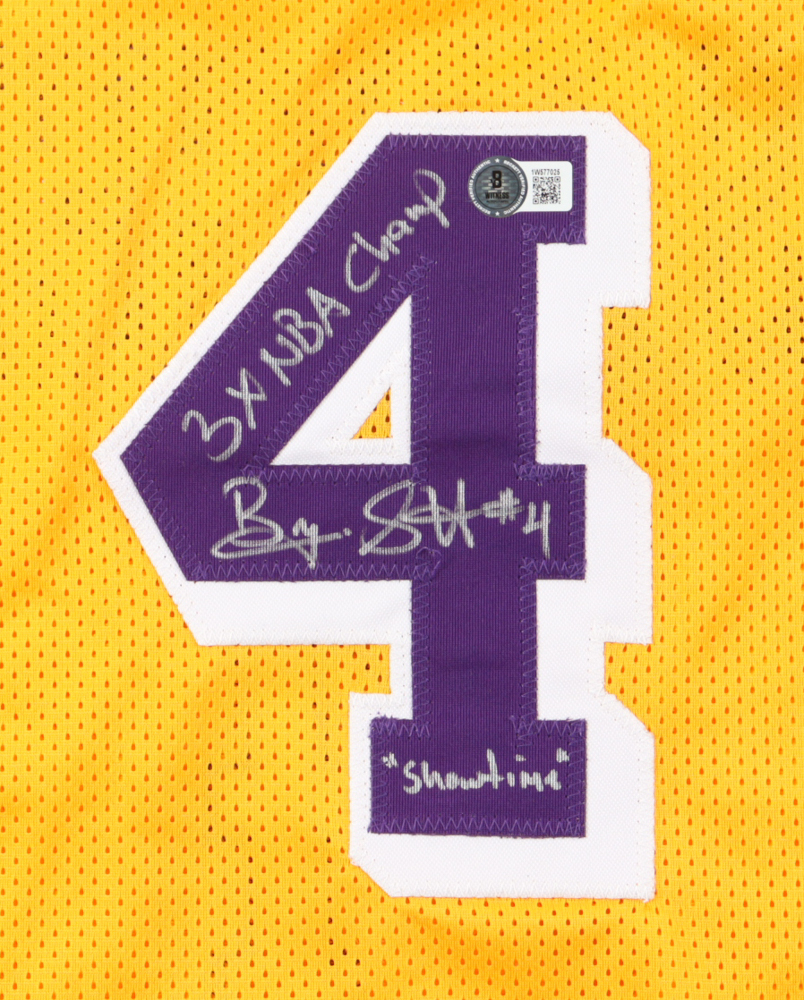 Byron Scott Signed Jersey Inscribed "3x NBA Champ" & "Showtime ...
