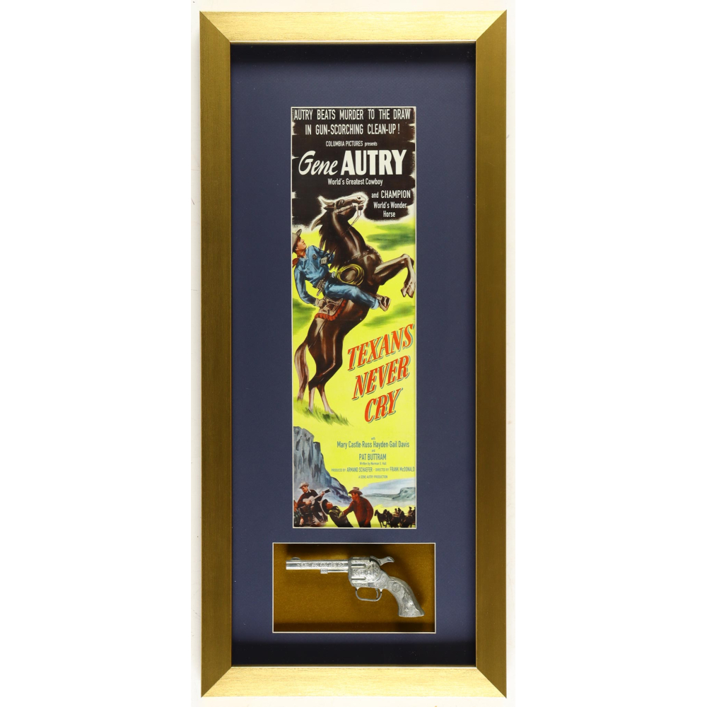 Gene Autry "Texans Never Cry" Custom Framed Movie Poster Print Display ...