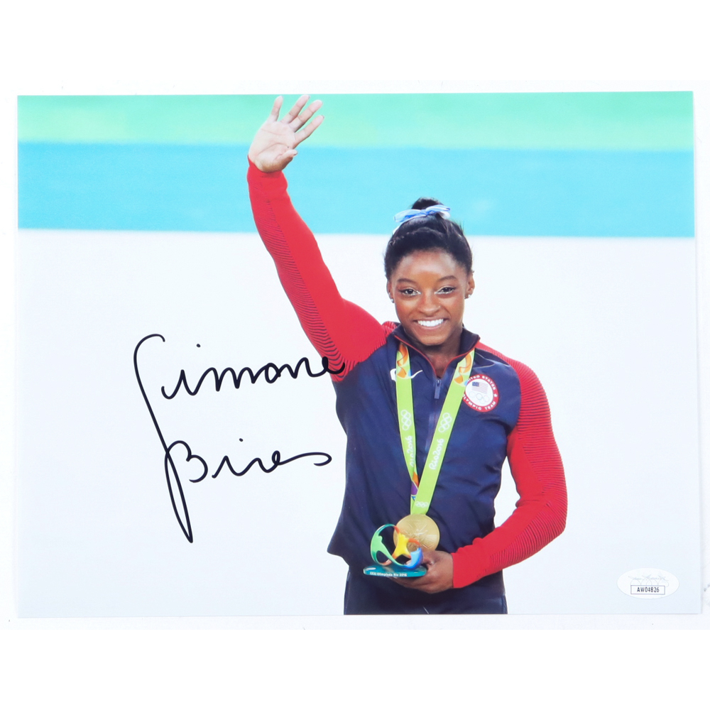 Simone Biles Signed Team USA 8x10 Photo (JSA) | Pristine Auction