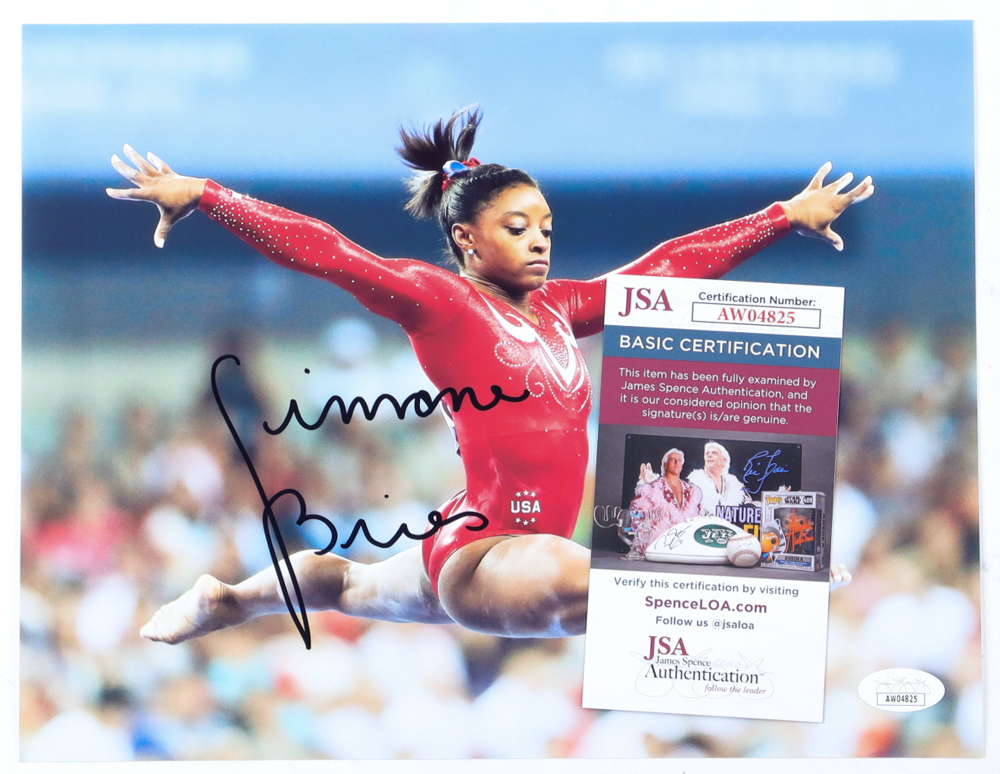 Simone Biles Signed Team USA 8x10 Photo (JSA) | Pristine Auction