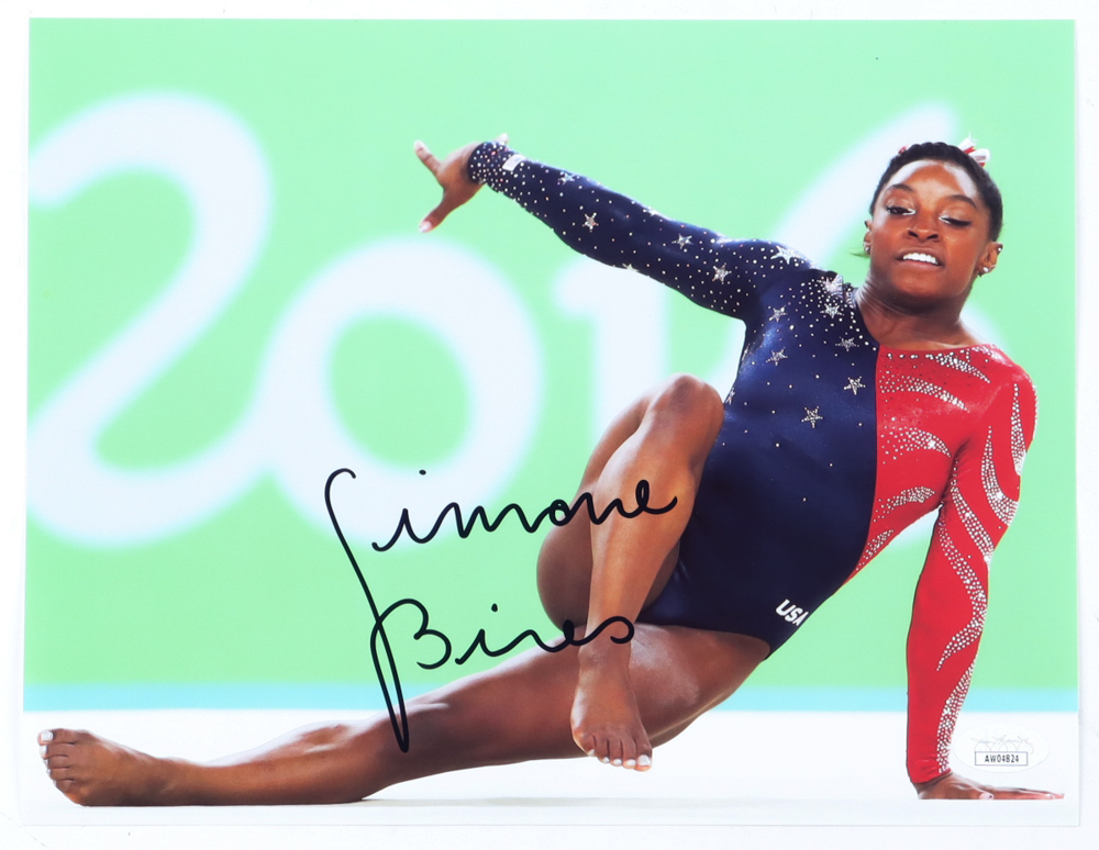 Simone Biles Signed Team USA 8x10 Photo (JSA) | Pristine Auction