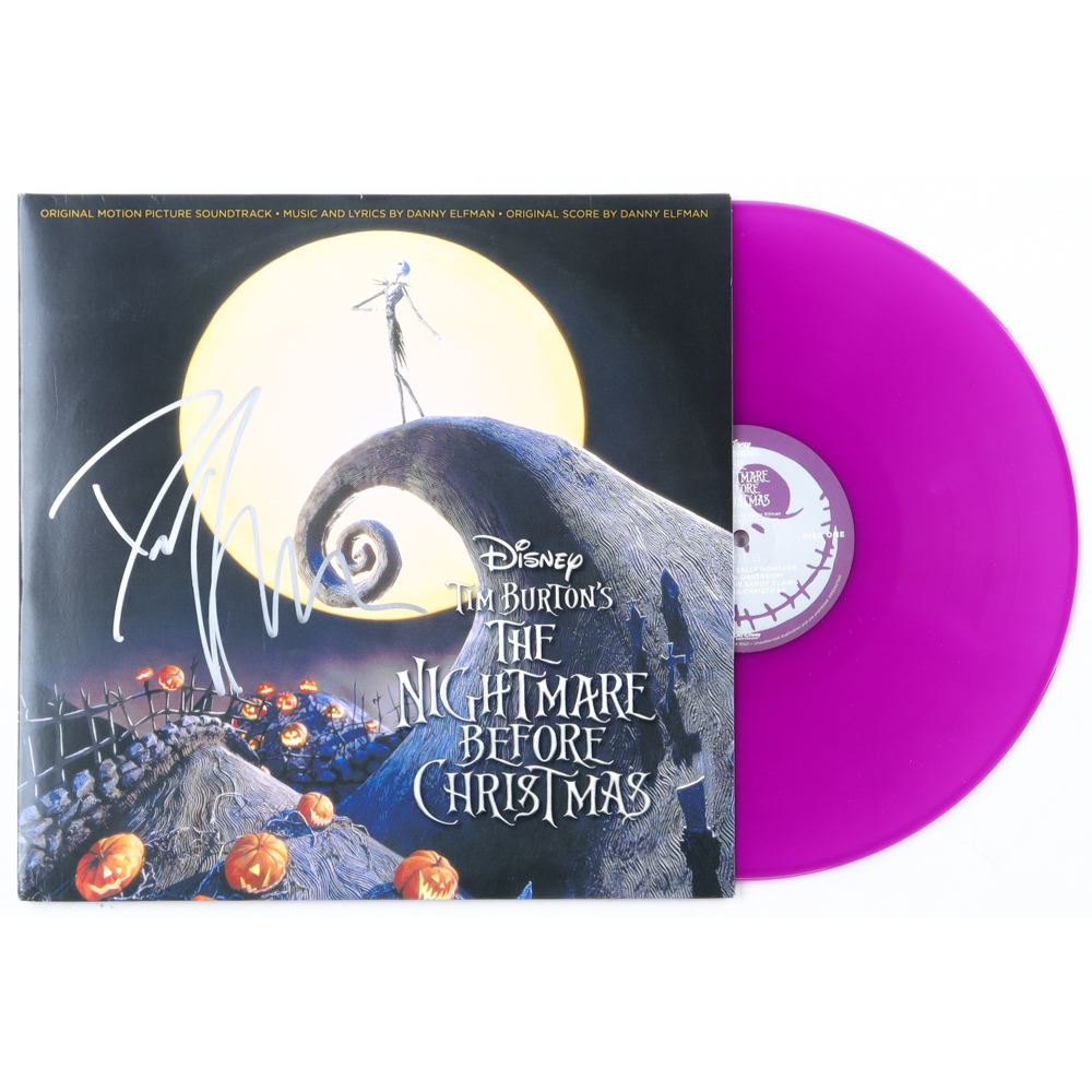 Danny Elfman Signed "The Nightmare Before Christmas" Vinyl Record Album ...