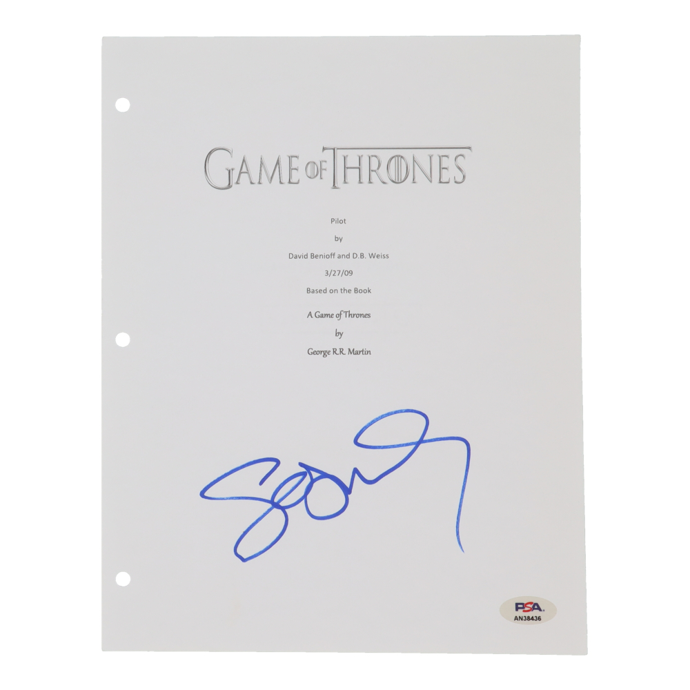 Sophie Turner Signed "Game of Thrones" 8x10 Script Cover Page (PSA ...
